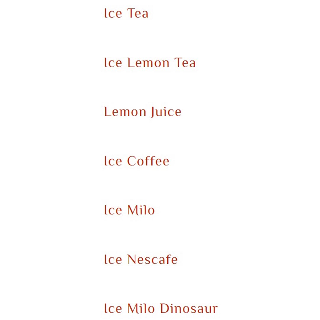 Menu – KNS Restaurant