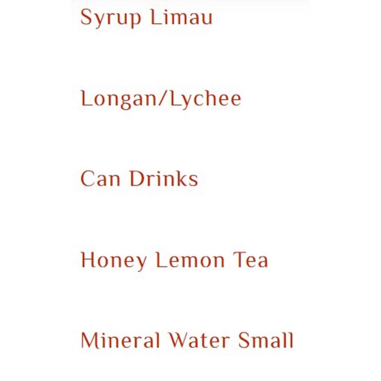 Menu – KNS Restaurant